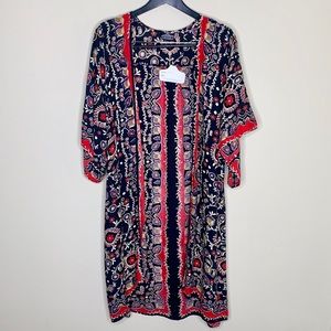 Angie | Tops | Angie Kimono Floral Bohemian Duster Cover Up Nwt | Poshmark